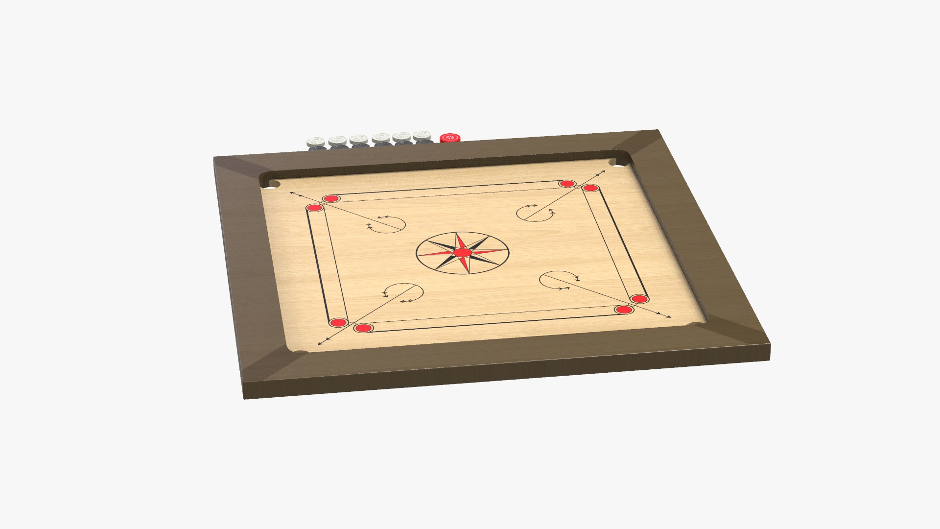 Carrom Game 3D Model - TurboSquid 2174332