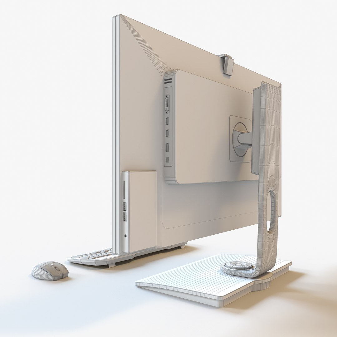 3D Computer Set Monitor - TurboSquid 1216219