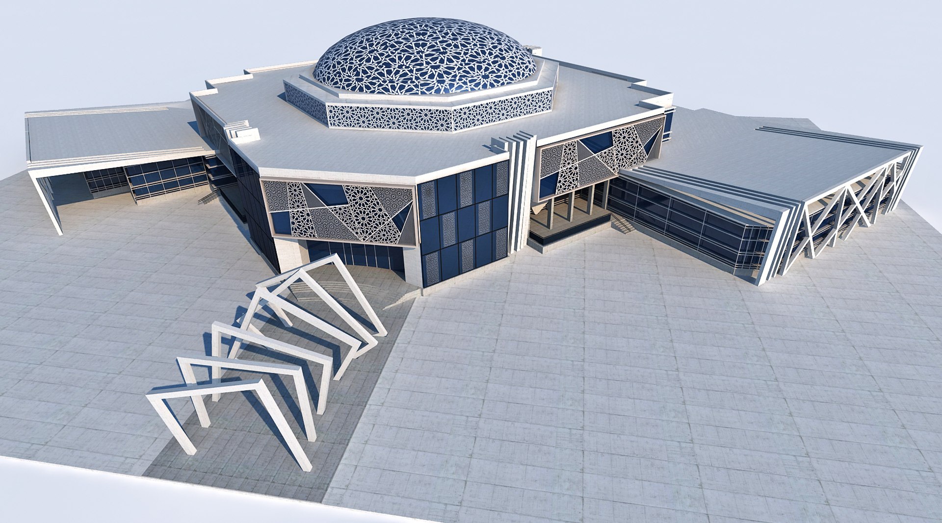 3D design modern architecture - TurboSquid 1564206