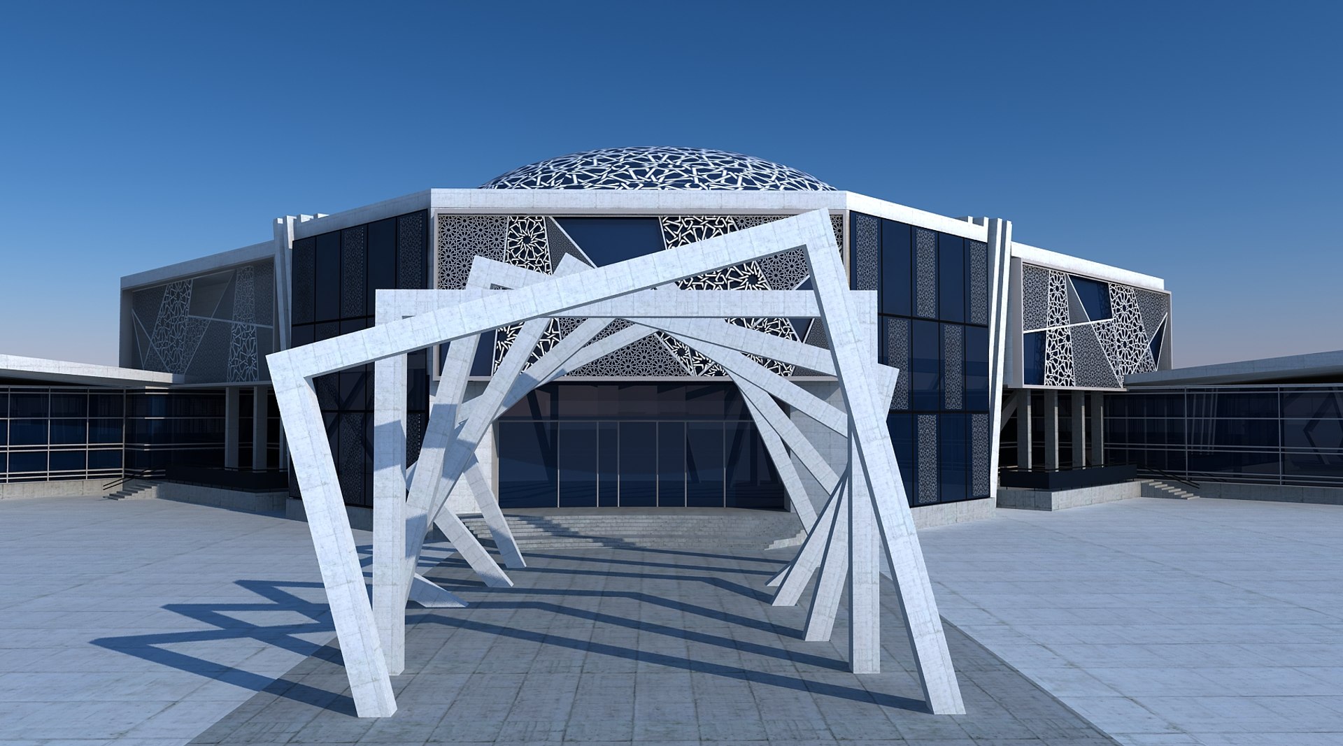 3D design modern architecture - TurboSquid 1564206