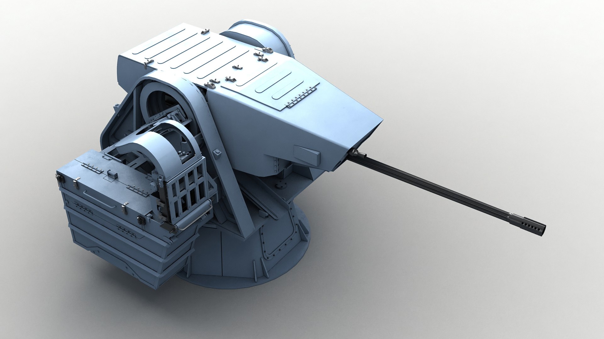 Modern Naval Turret 3D Model - TurboSquid 1418282