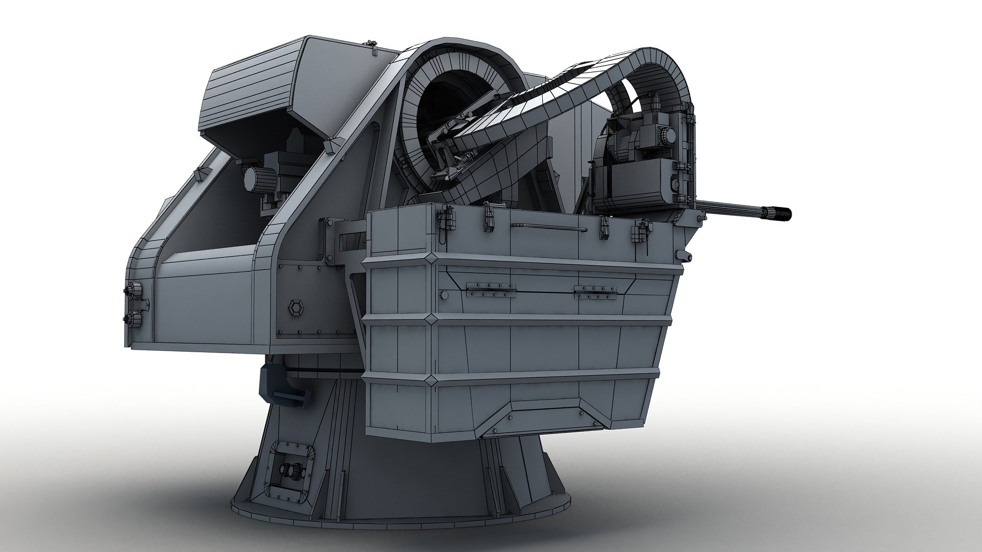 Modern Naval Turret 3D Model - TurboSquid 1418282