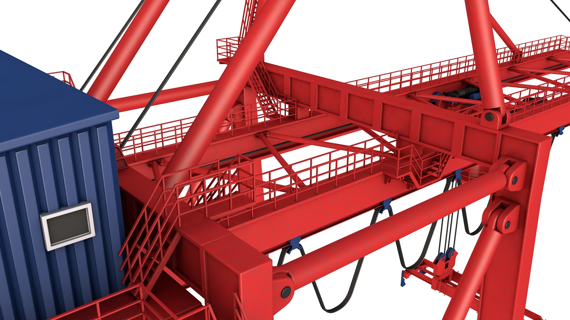 3D Port Container Crane Model - TurboSquid 1860064
