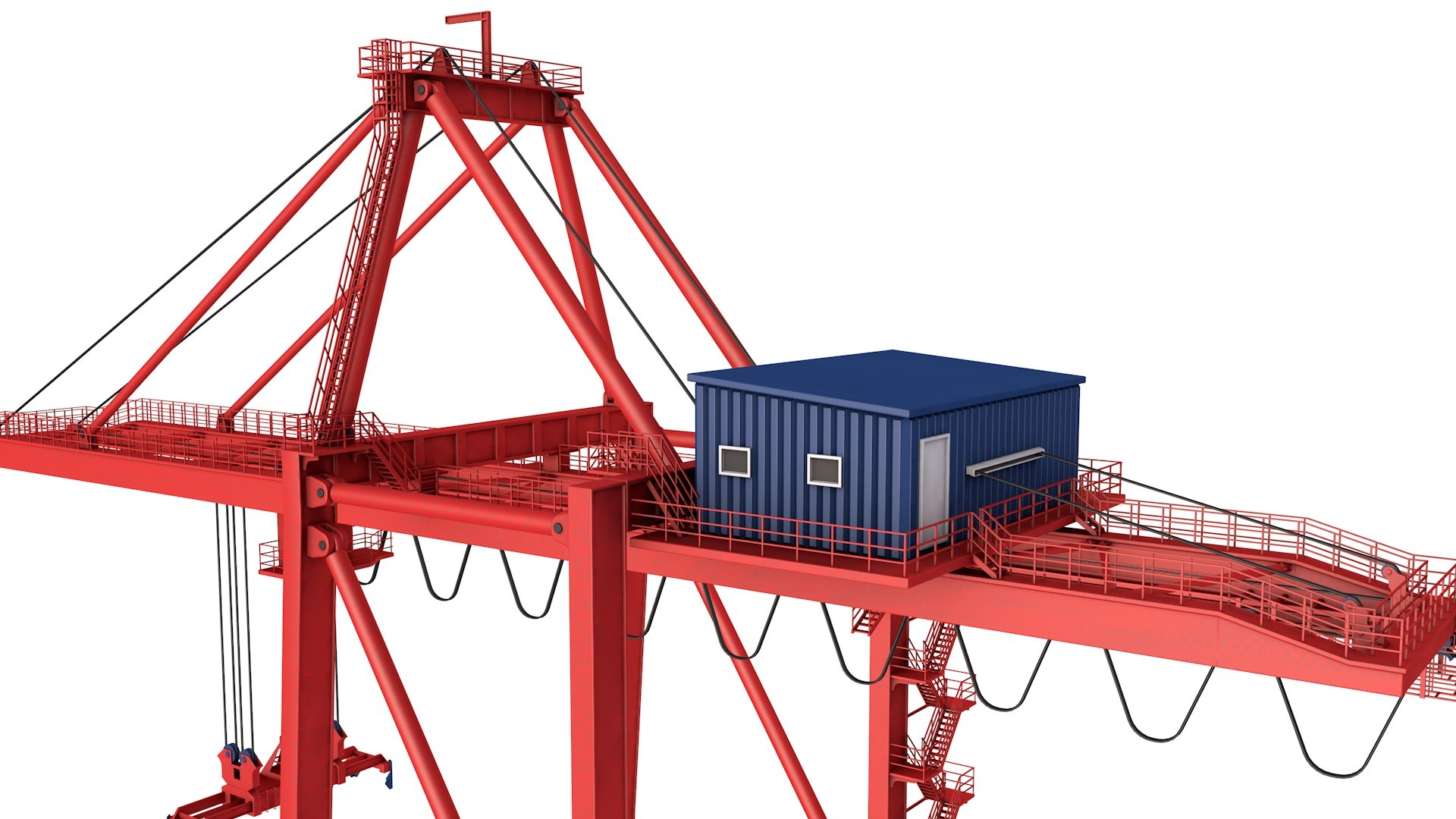 3D Port Container Crane Model - TurboSquid 1860064