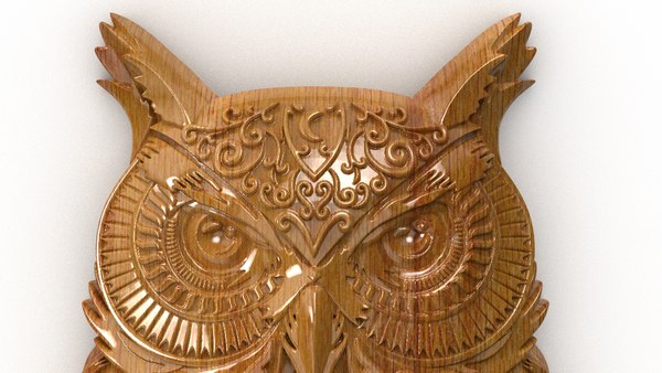 modelo 3d Modelo de búho para impresión cnc - TurboSquid 1679431