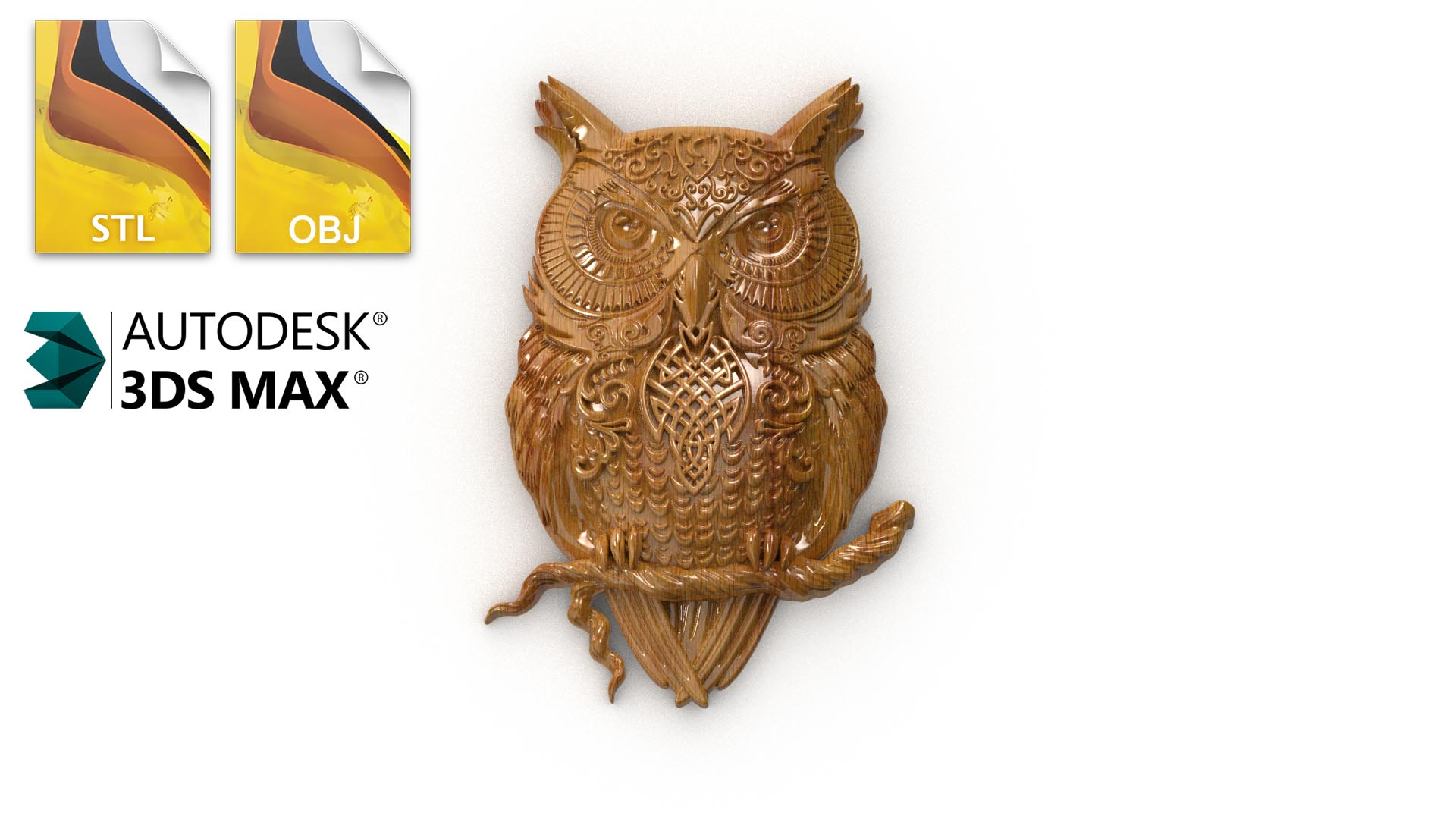 Cnc owl 3D - TurboSquid 1679431