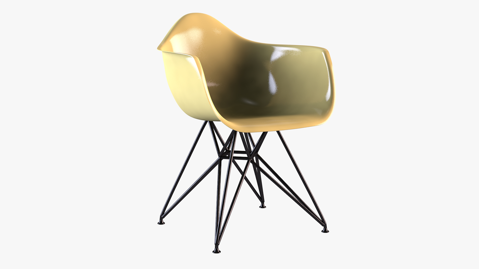 Vitra Dar Chair 3D Model - TurboSquid 1824493