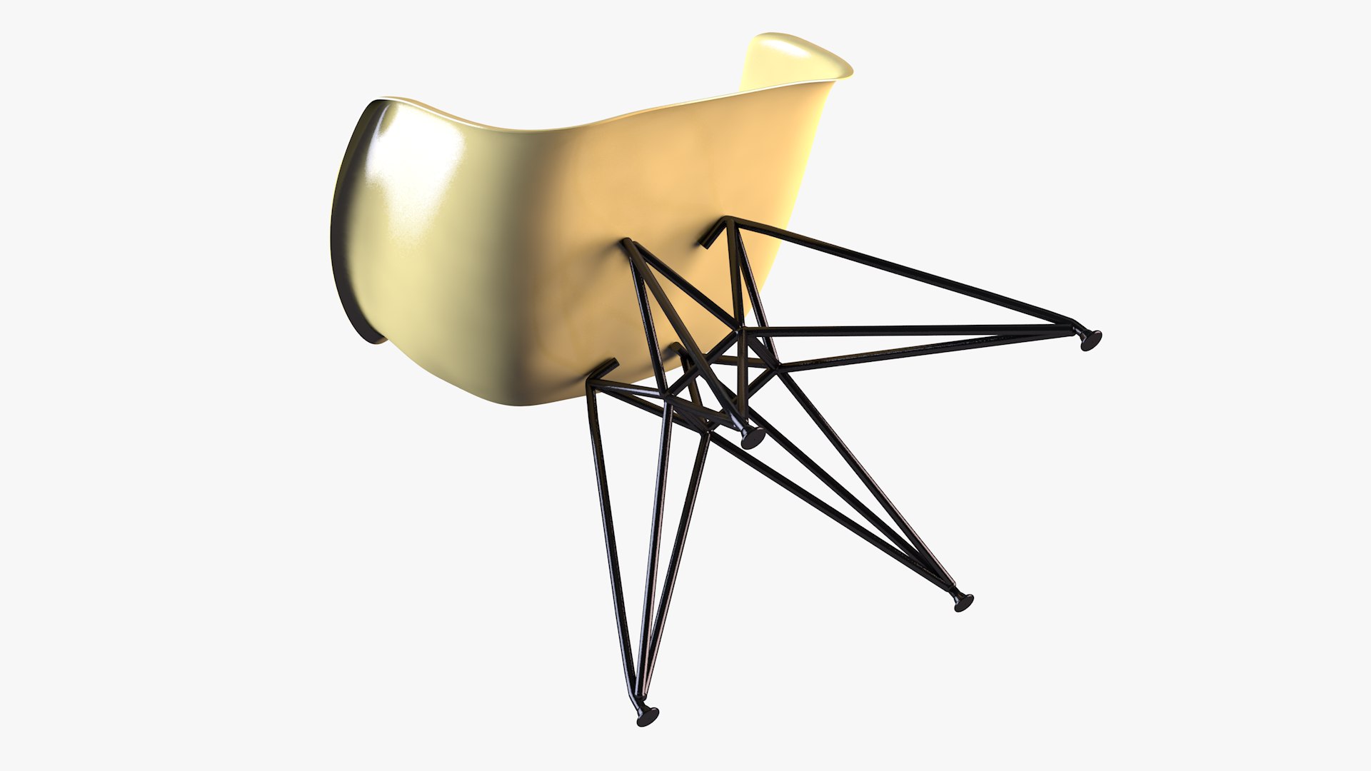Vitra Dar Chair 3D Model - TurboSquid 1824493
