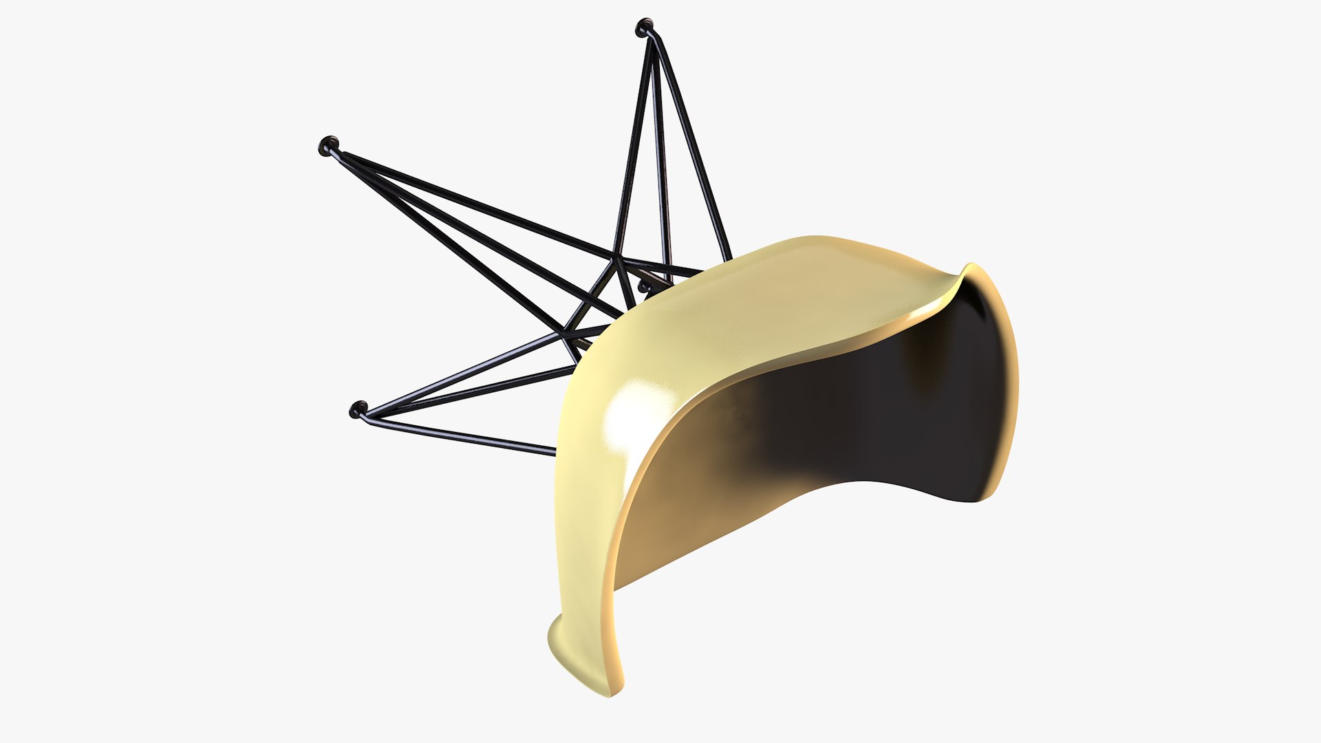 Vitra Dar Chair 3D Model - TurboSquid 1824493