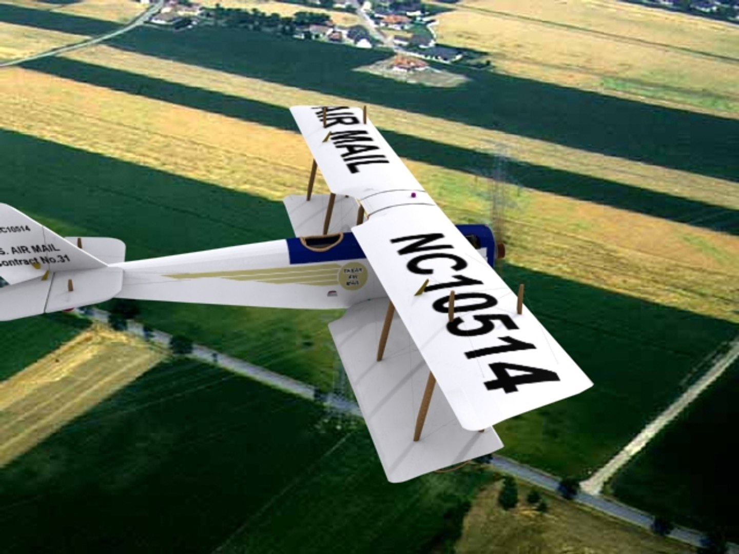 Cockpit Curtiss Jenny Air Dxf