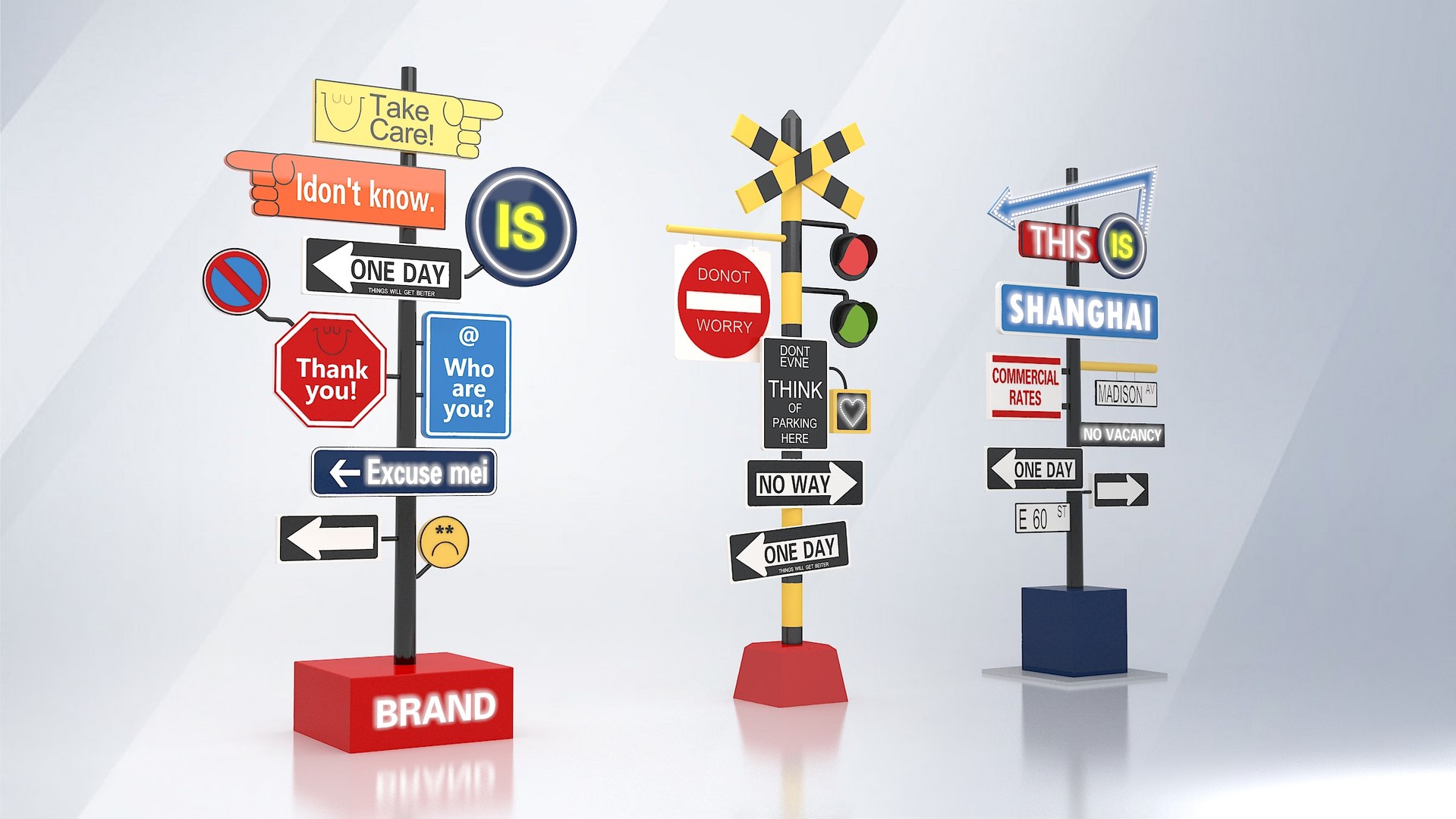 Street sign152023403016 3D model - TurboSquid 2042066