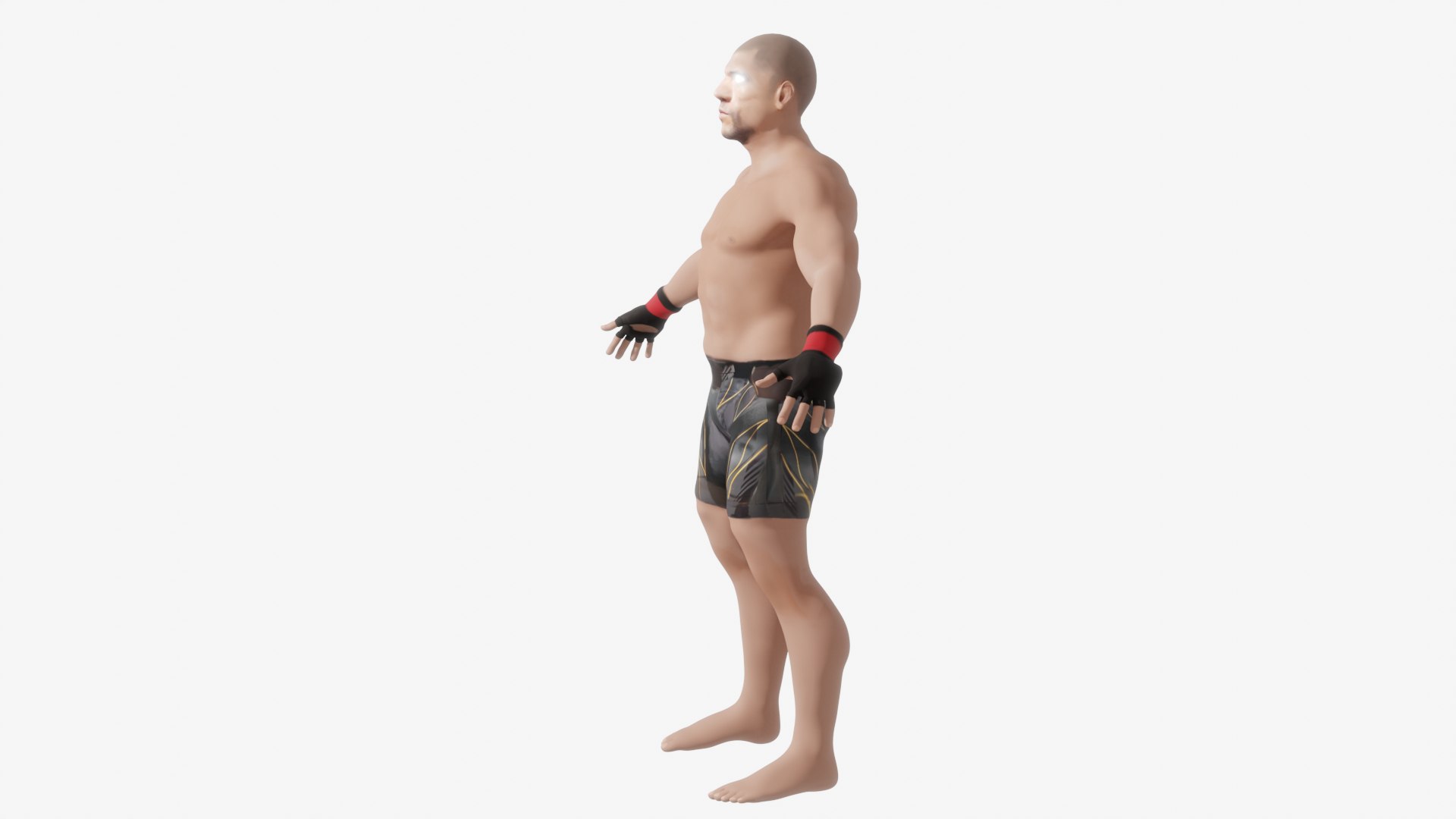 MMA Fighter 3D Model - TurboSquid 2232588