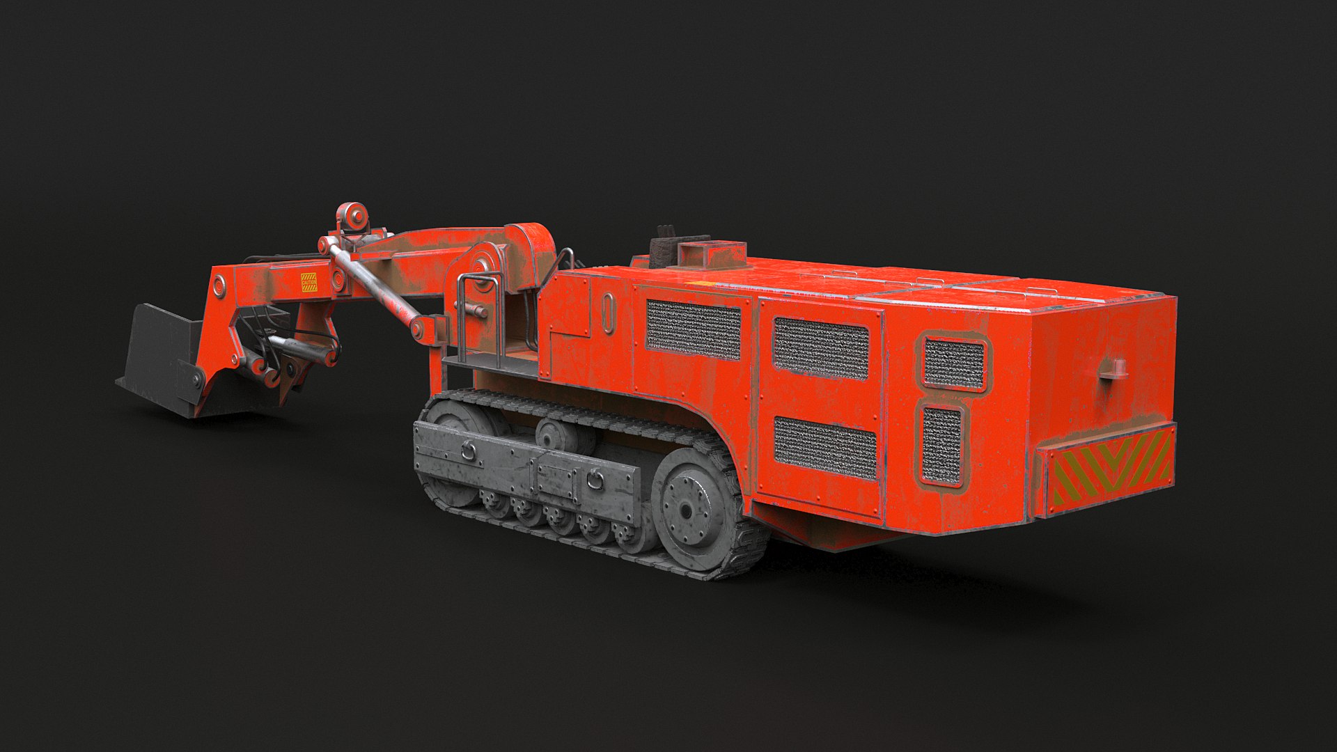 Cola Mine Tracked Loader 3D - TurboSquid 1990994