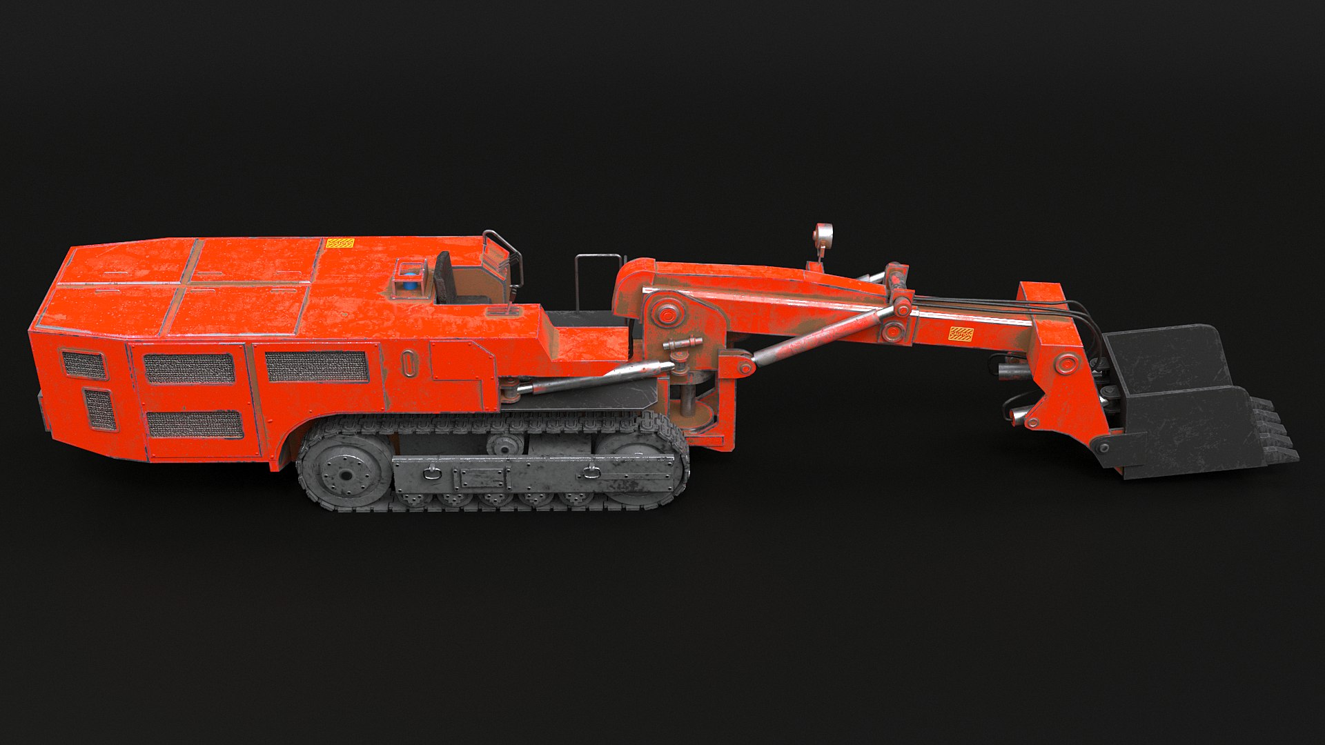 Cola Mine Tracked Loader 3D - TurboSquid 1990994