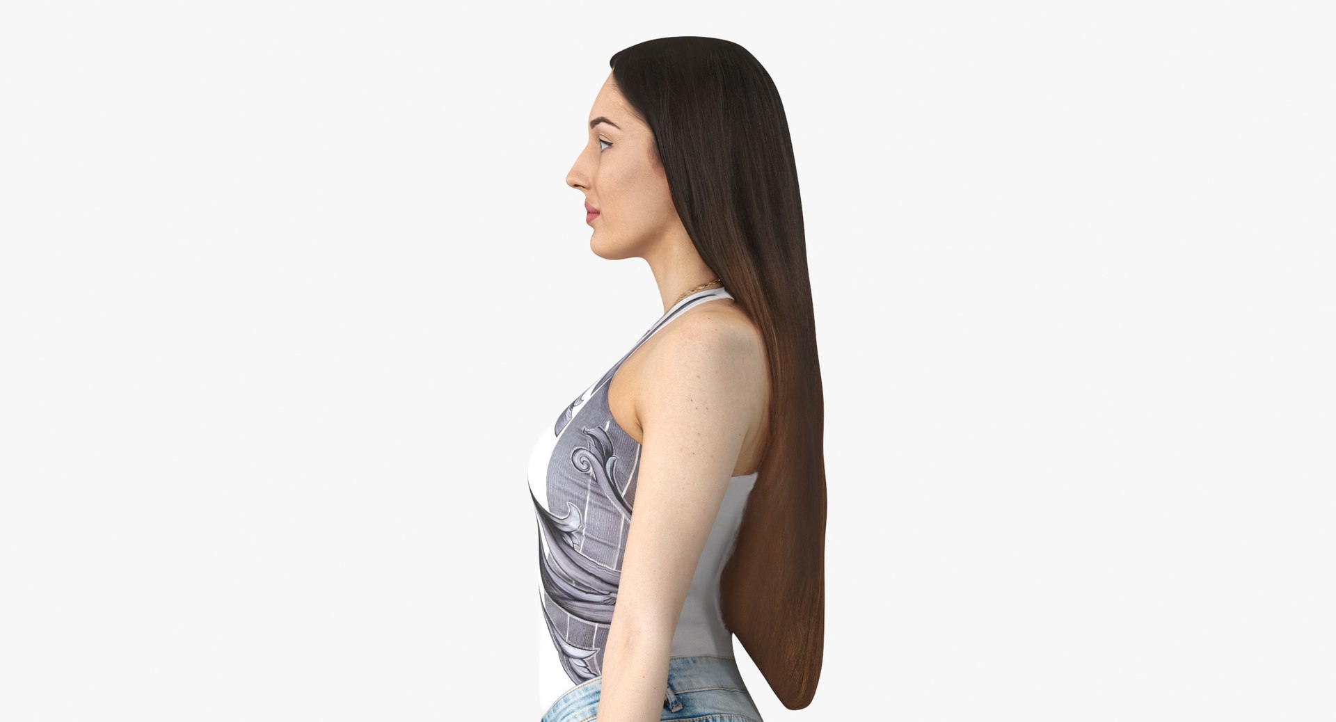 3D Elizabeth Casual Summer A Pose 02 Model - TurboSquid 1967522