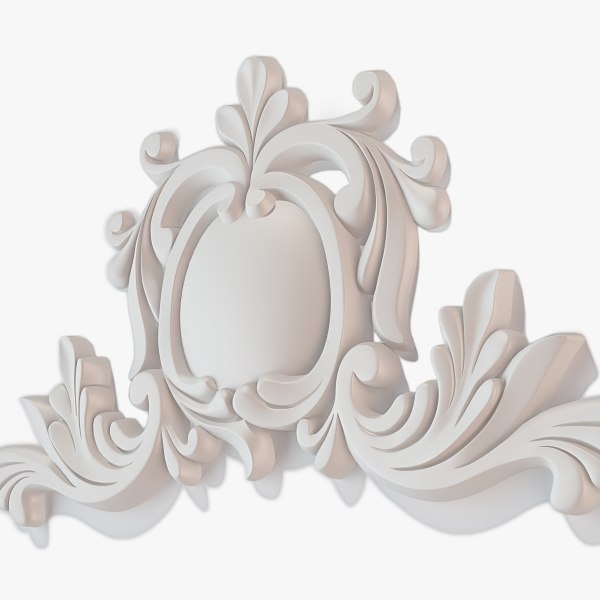 3d model decorate cornice ornament