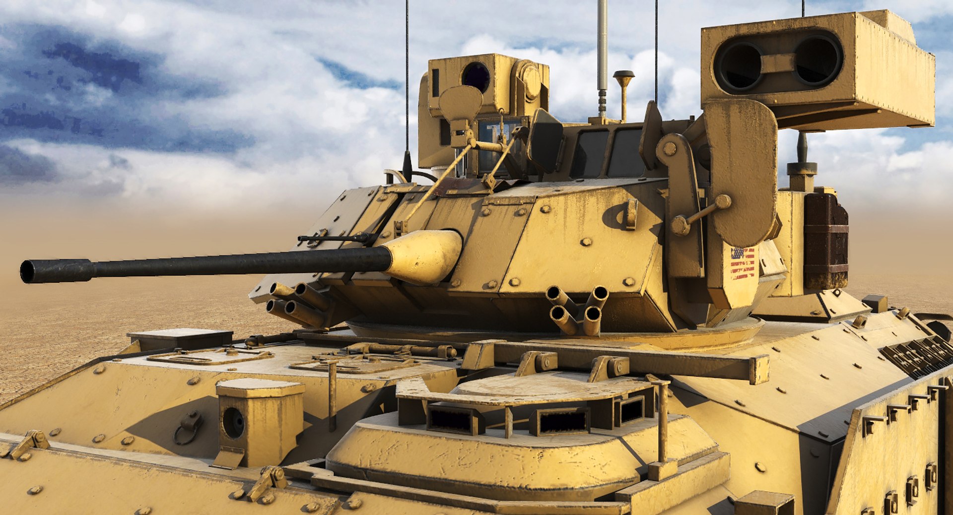 Bradley m2a3 tank 3D model - TurboSquid 1422715
