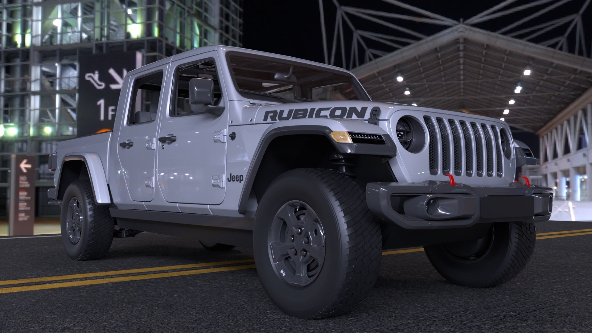 Jeep Gladiator Rubicon-Rigged And Render Ready-unreal-vray-redshift 3D ...