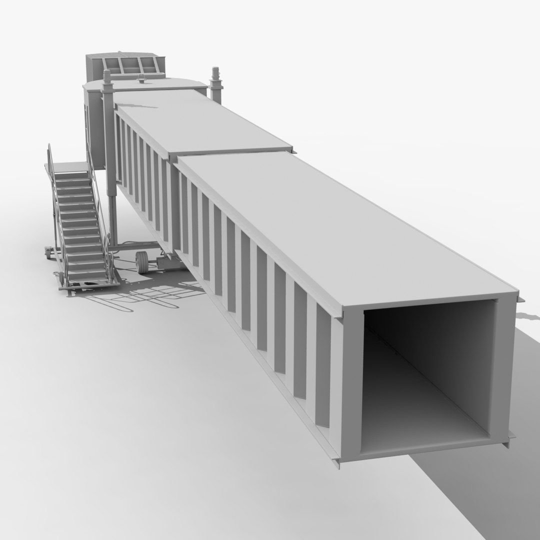 X Airport Jetway Modeled