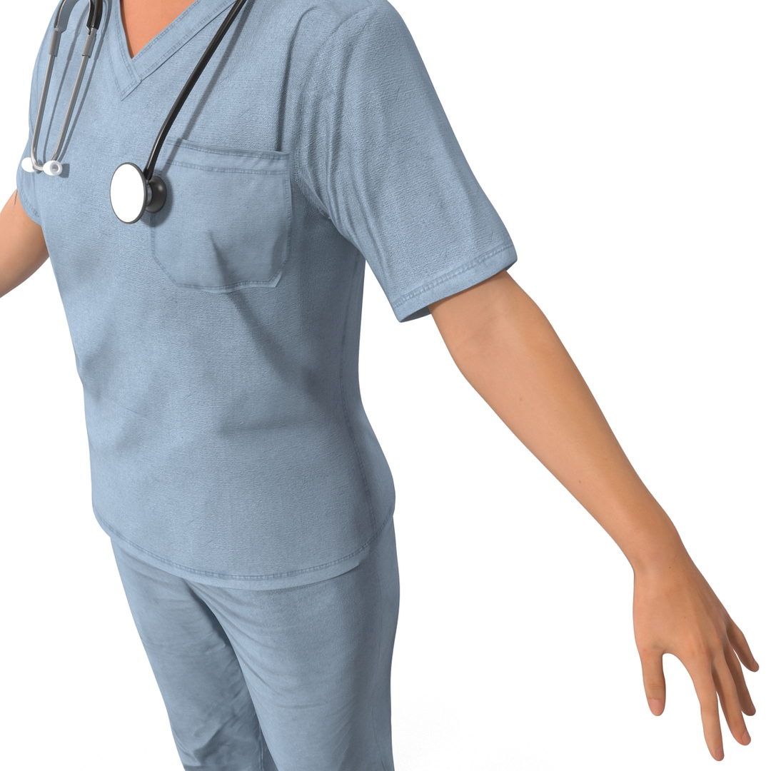 nurse version 2 3d model