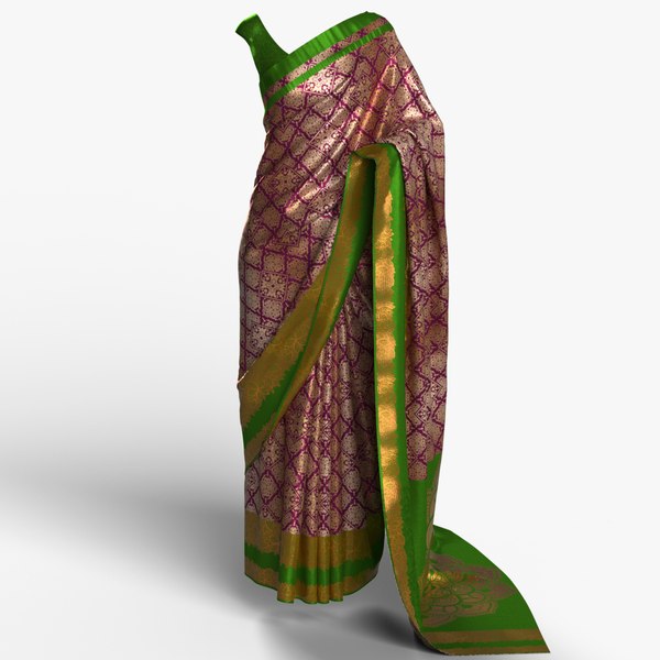 3D Saree Models | TurboSquid