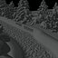 3d Winter Conifer Forest Snow Model