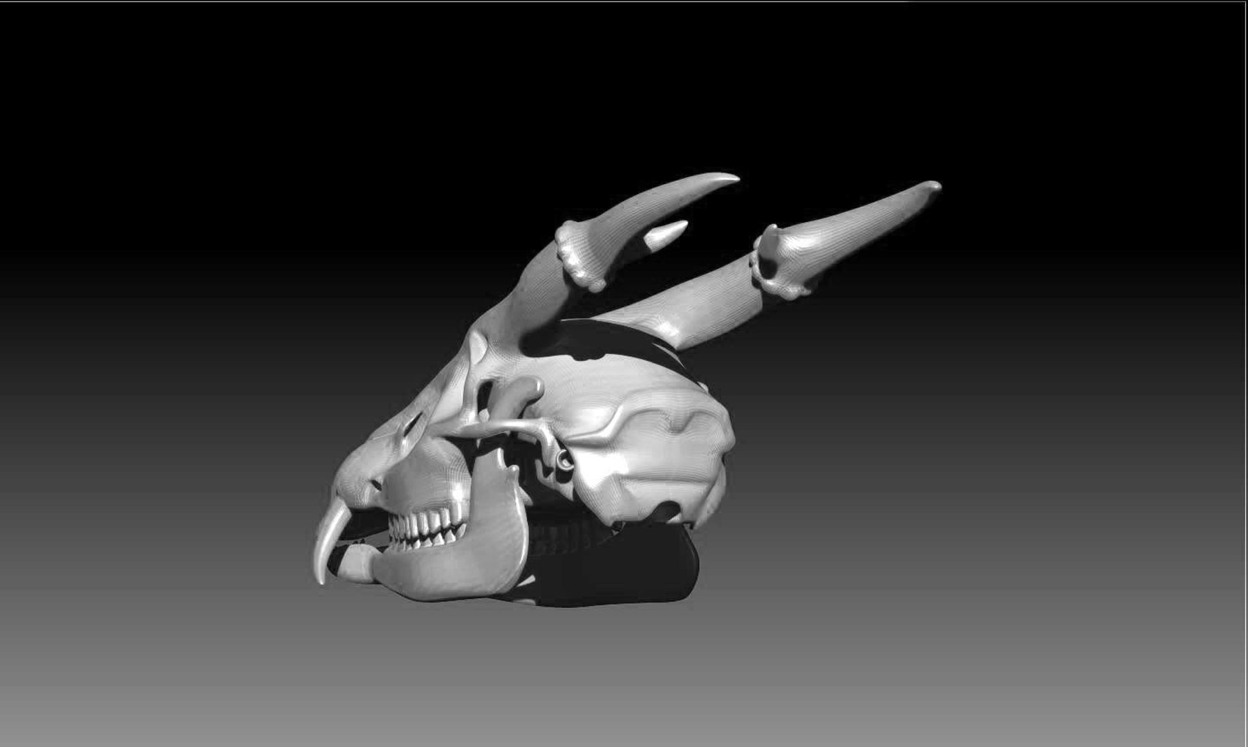 Muntjac Skull Chinese 3D - TurboSquid 1255016