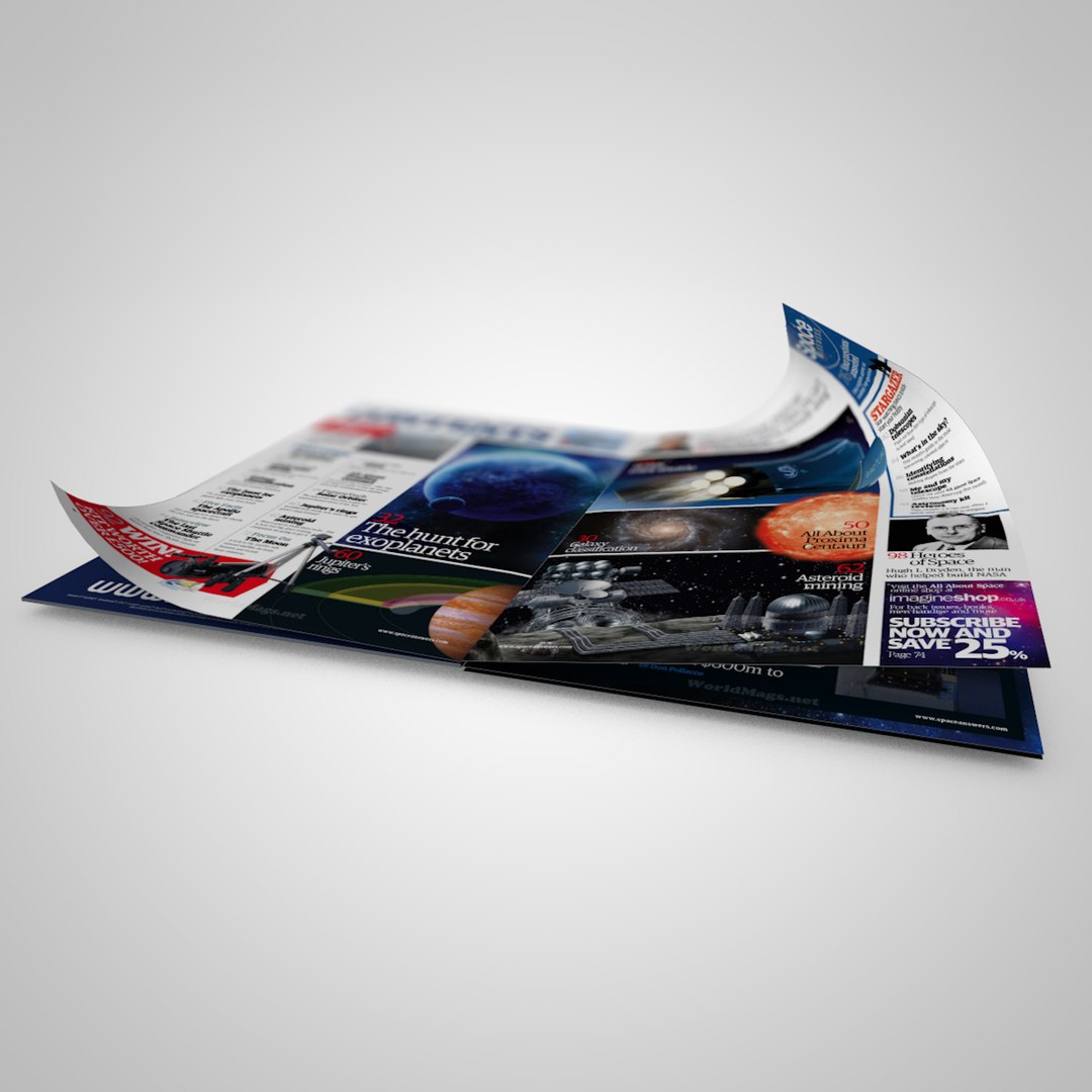 Pages Animation Magazine Model