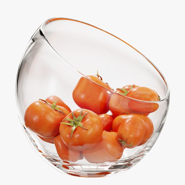 Large Slant Fruit Bowl tomato model - TurboSquid 1950713