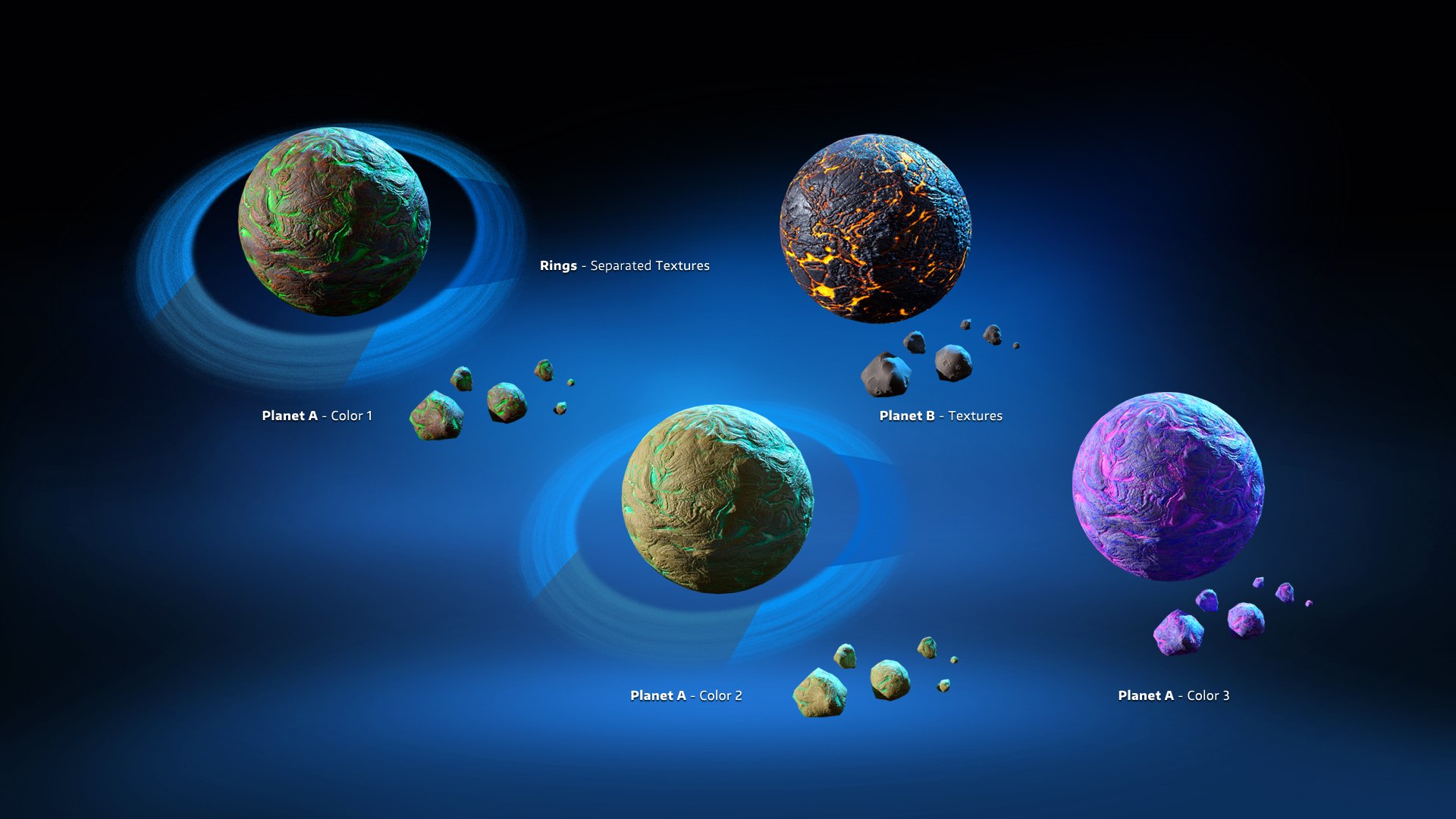 RTS Space Games Planets 3D Model - TurboSquid 1723432