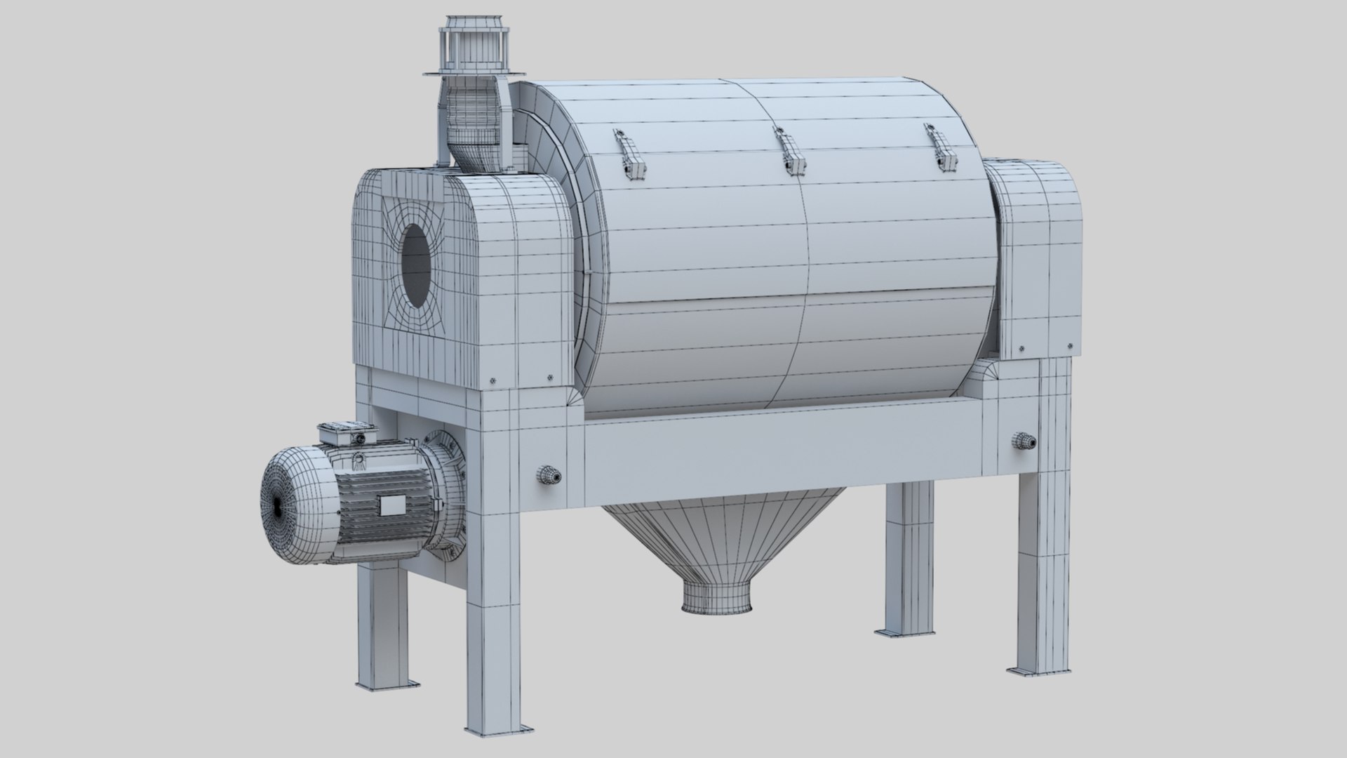 3D Wheat Grain Flour Milling Machine PACK 2 - TurboSquid 1964514