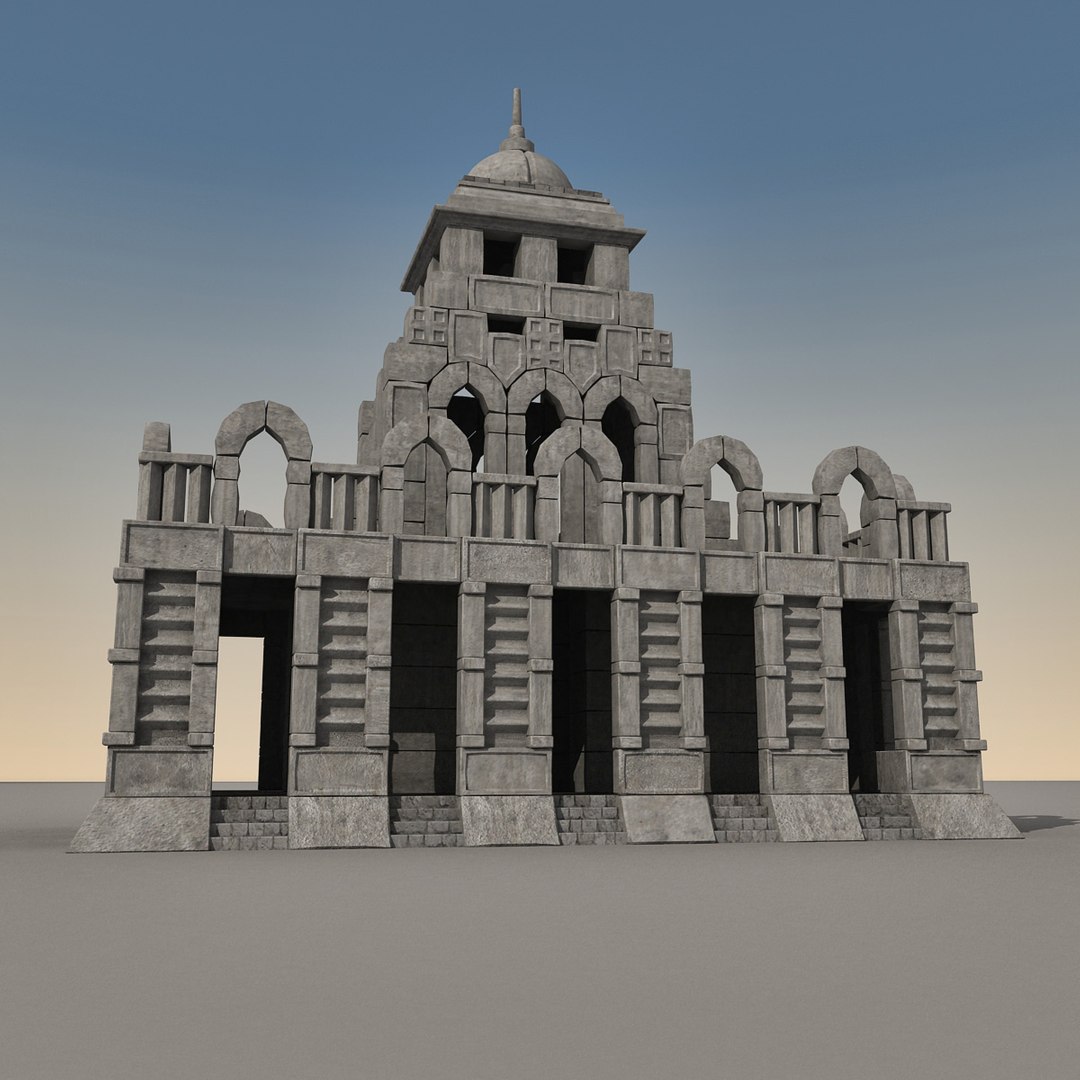 3d ancient fantasy building