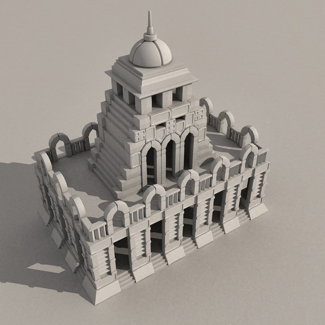 3d ancient fantasy building