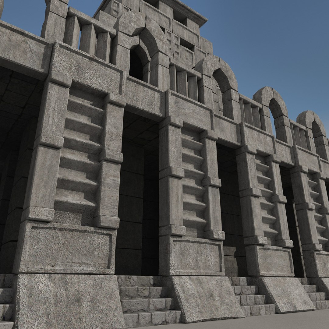 3d ancient fantasy building