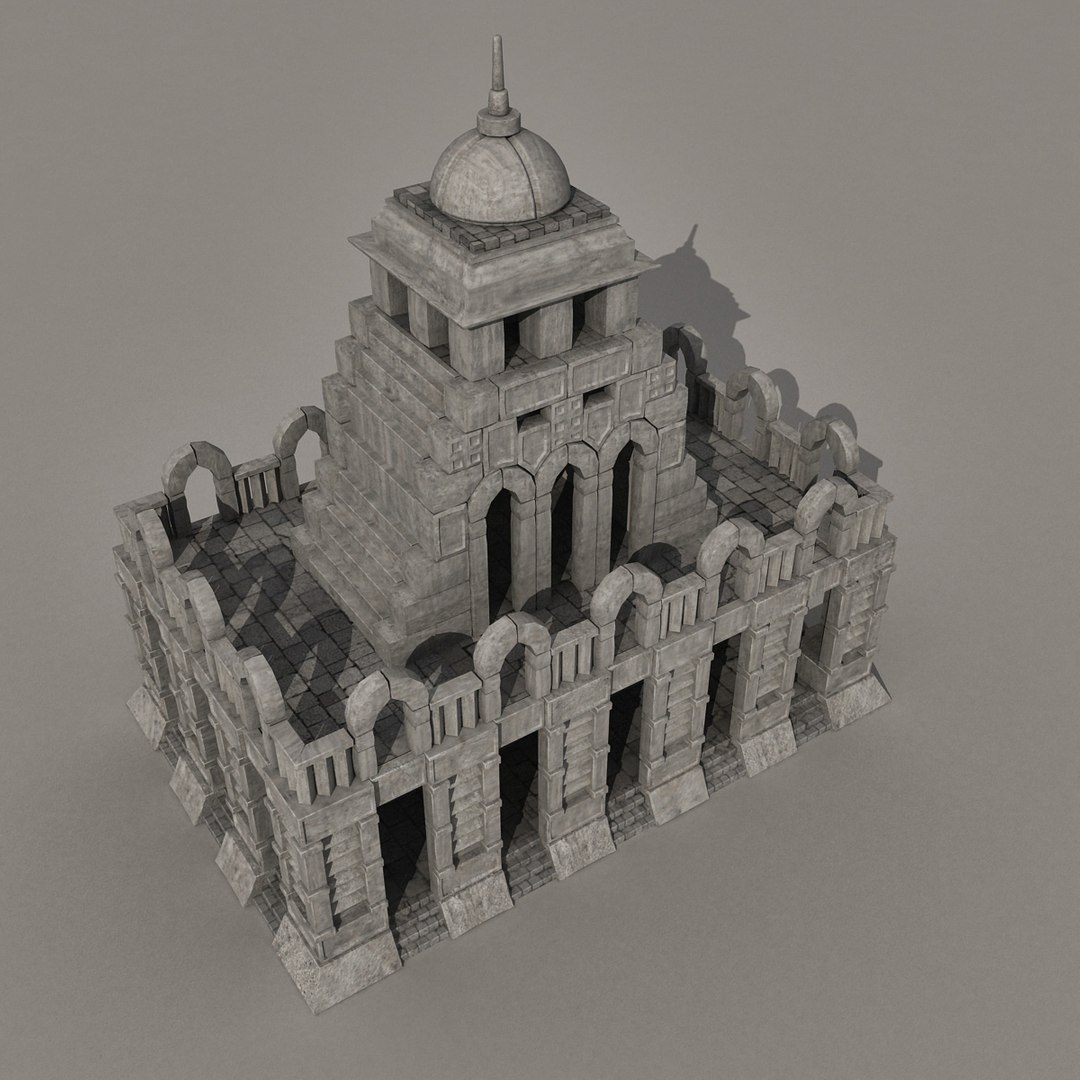 3d ancient fantasy building
