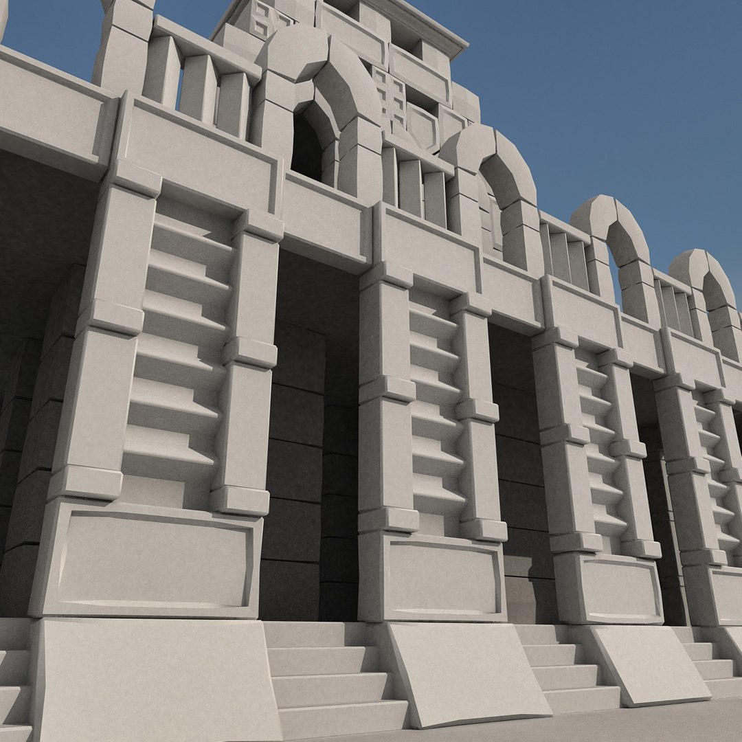 3d ancient fantasy building