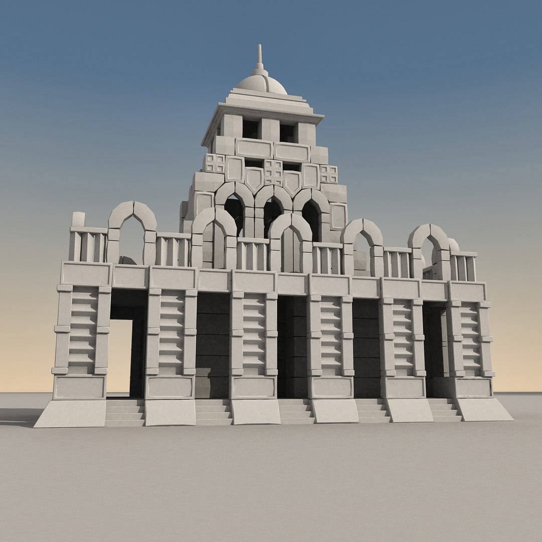3d ancient fantasy building