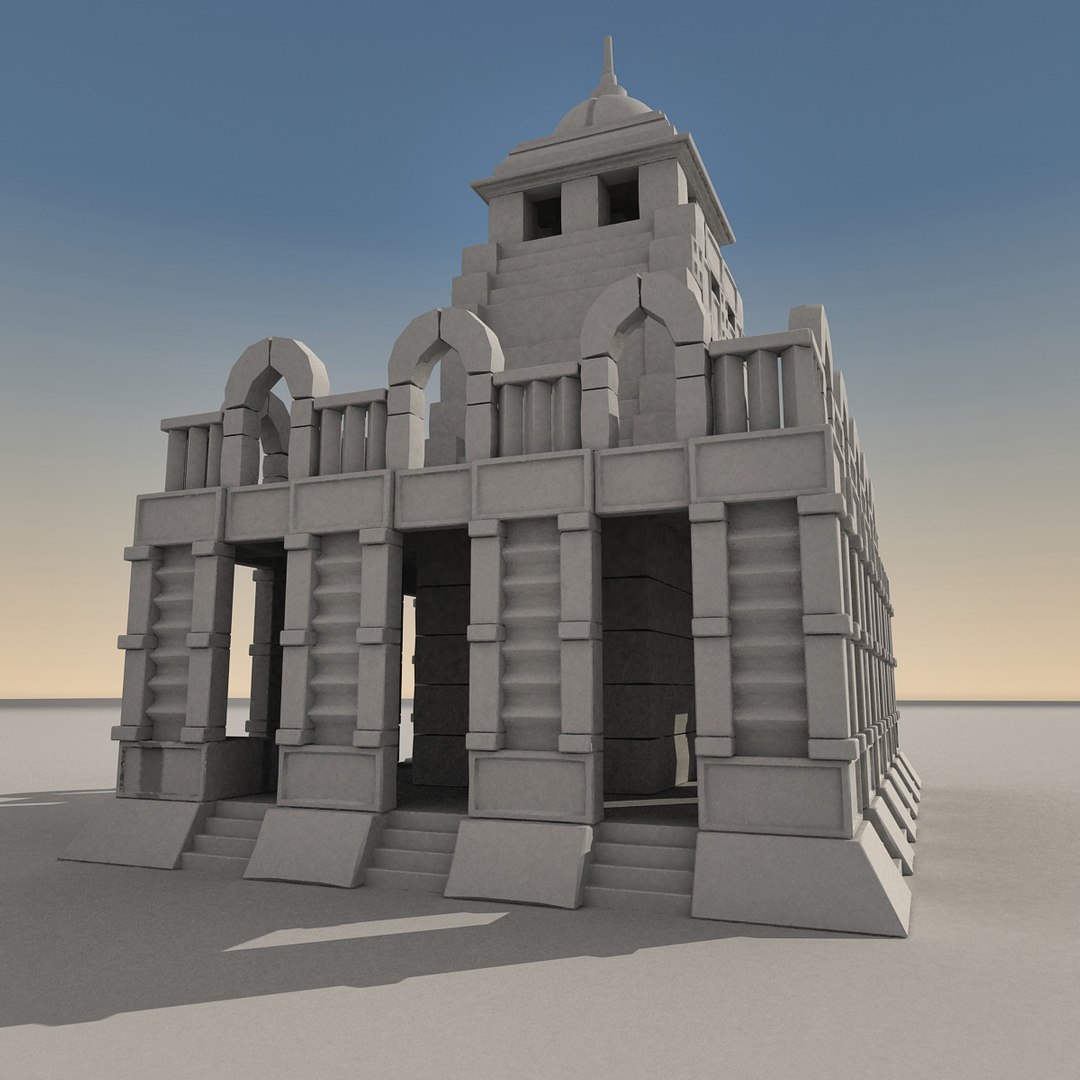 3d ancient fantasy building