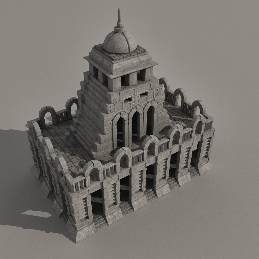 3d ancient fantasy building