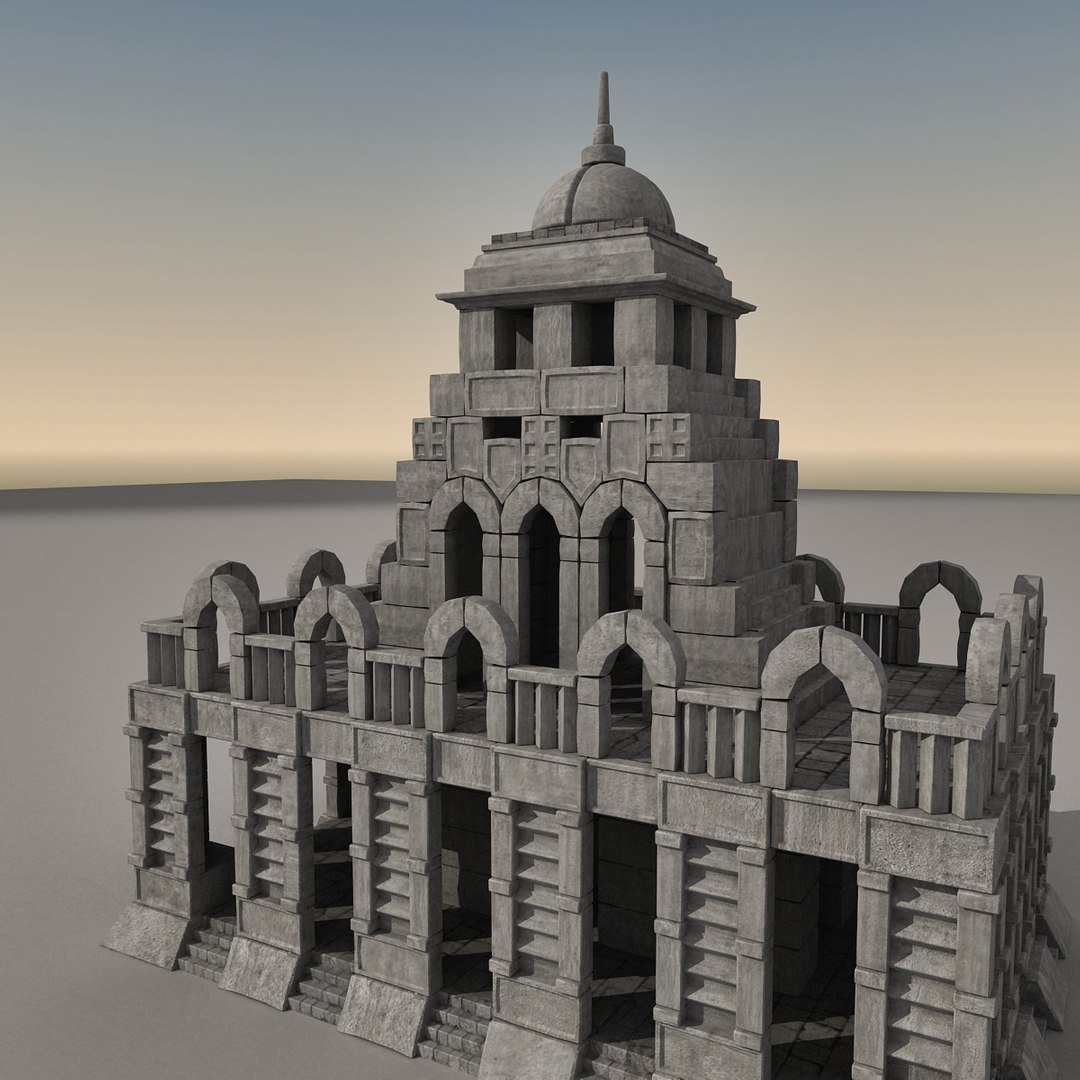 3d ancient fantasy building