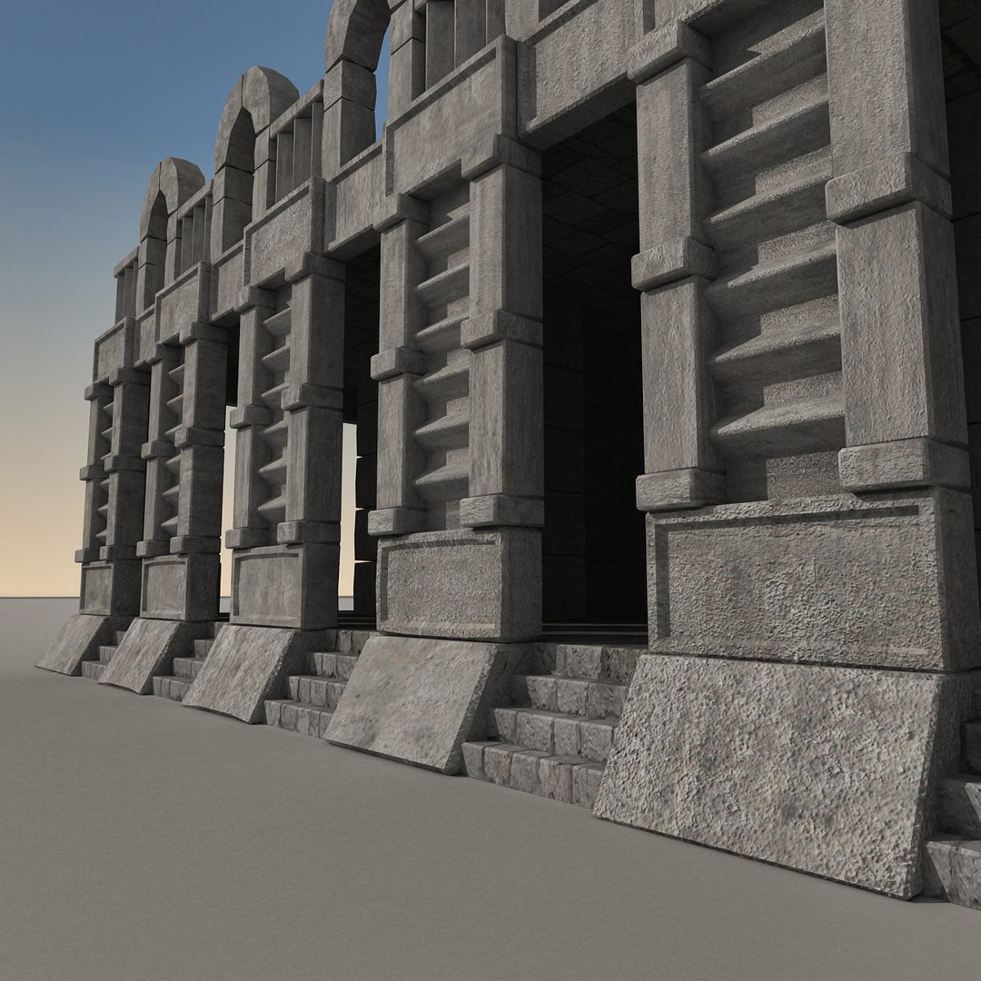 3d ancient fantasy building