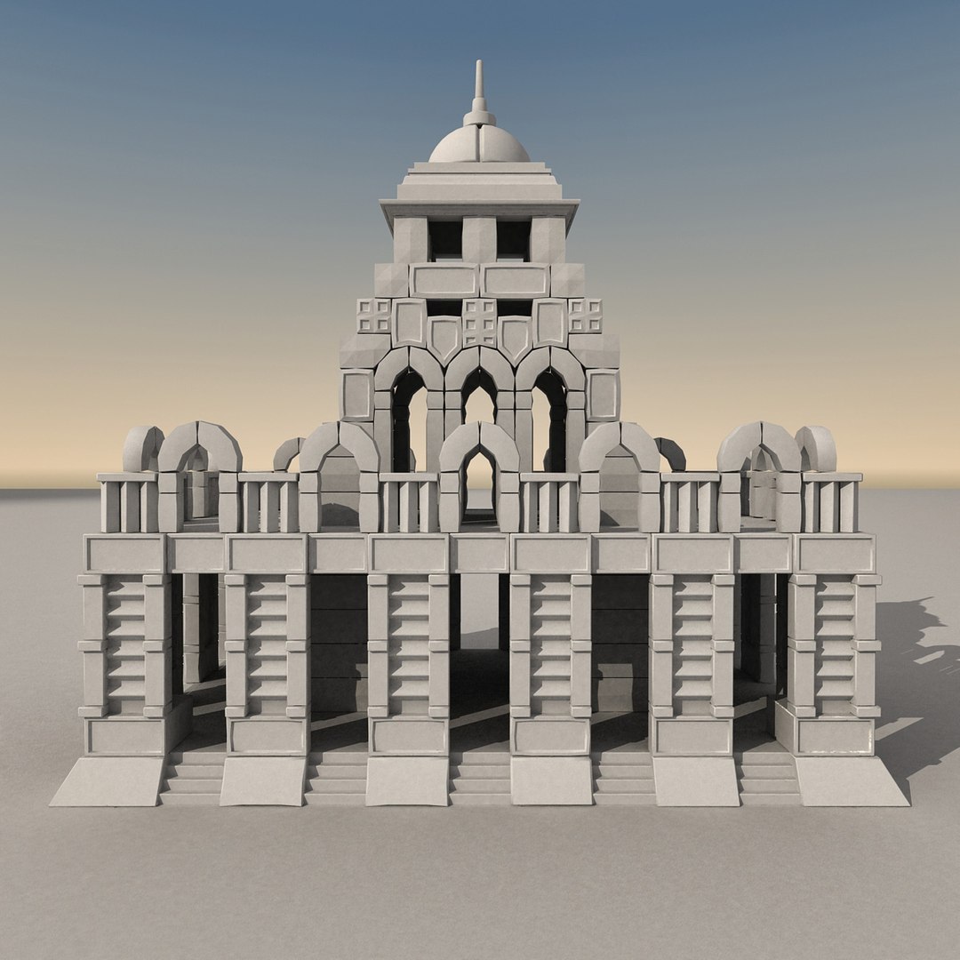 3d ancient fantasy building