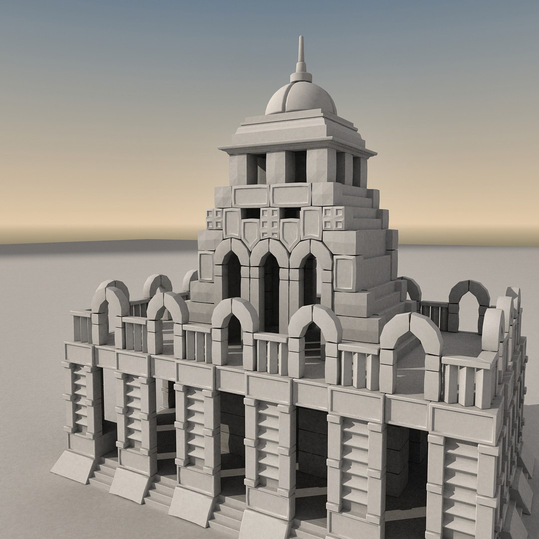 3d ancient fantasy building