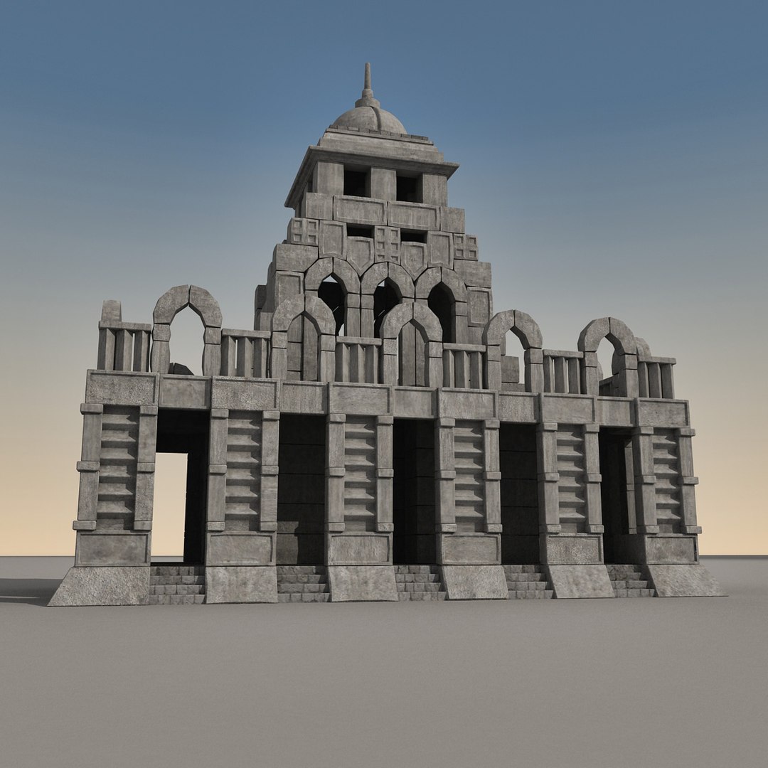 3d ancient fantasy building
