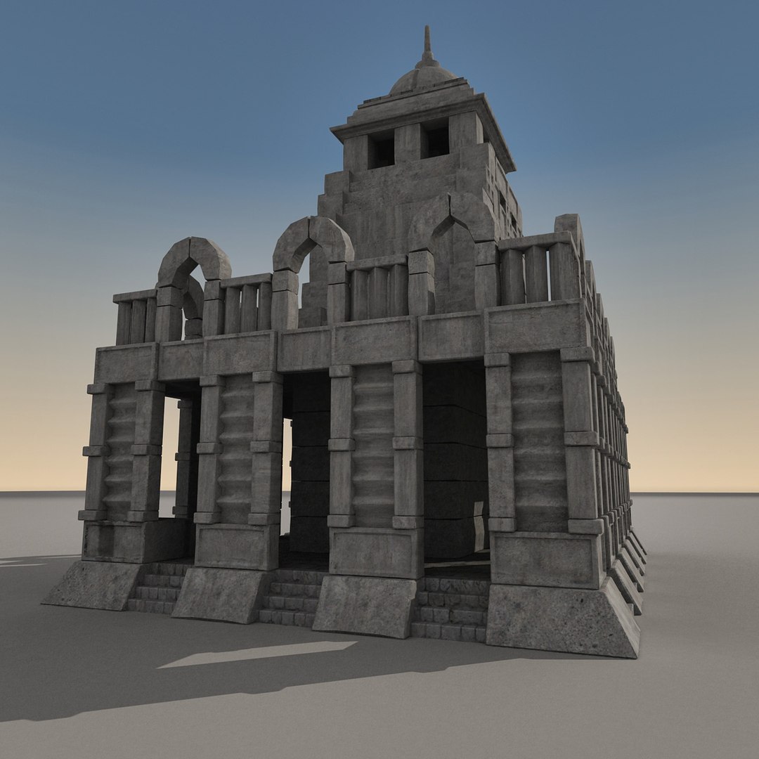 3d ancient fantasy building