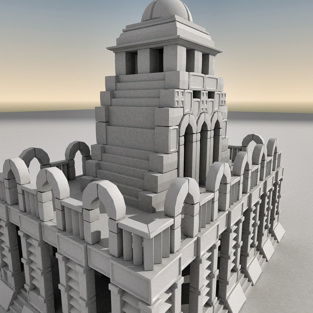 3d ancient fantasy building