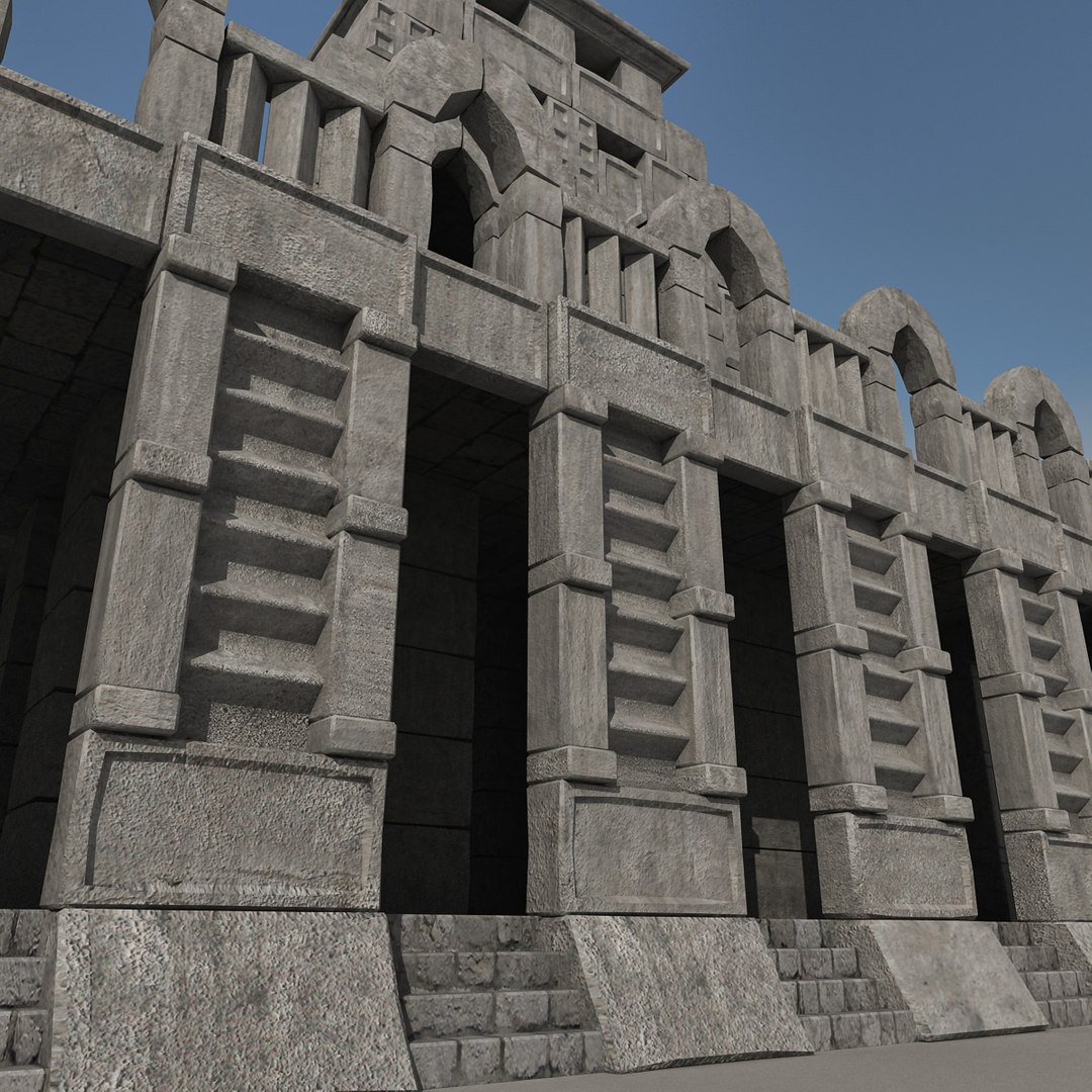 3d ancient fantasy building