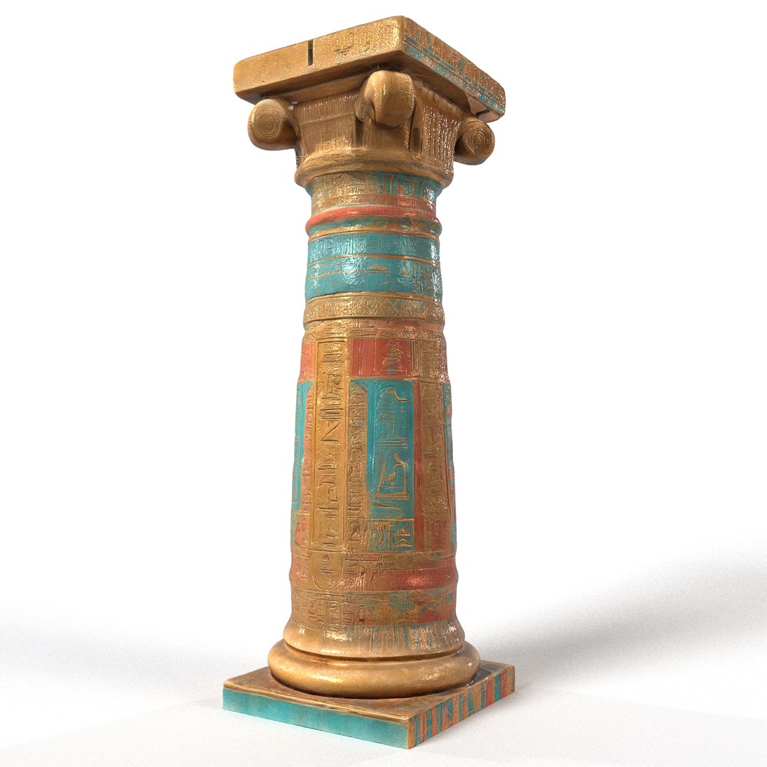3D Model Ancient Egyptian Pillars Pack - TurboSquid 2307661