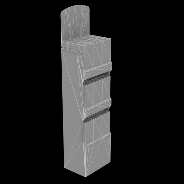 corrugated display 3d model