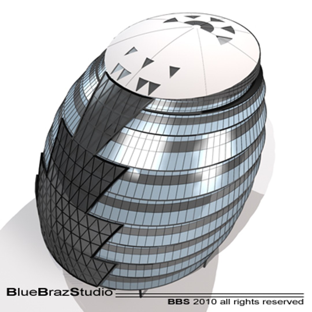 3d London Eye City Building Model